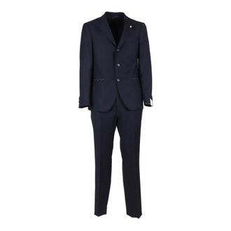 Luigi Bianchi Mantova Single Breasted Suit - - Suits - Herren - Blau - M