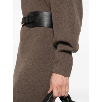 Max Mara Wool and Cashmere Blend Dress - Brown