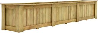 vidaXL Vidaxl - Jardini&egrave;re sur&eacute;lev&eacute;e 291x50x50 cm Bois de pin impr&eacute;gn&eacute;