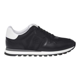 Baldinini Leather and Fabric Sneaker - - Shoes - Herren - Schwarzk - 42 1/2 EU