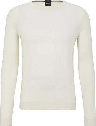 HUGO BOSS Slim-Fit Pullover aus Schurwolle - - Knitwear - Herren - Wei&szlig; - XL