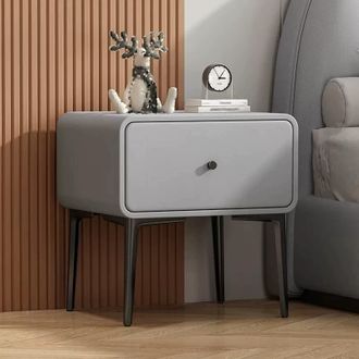 Generic Hoher Nachttisch, Nachttisch Mit Schubladen Und Schwarzem Griff, Massivholz for Uhren, Ornamente, B&uuml;Cher