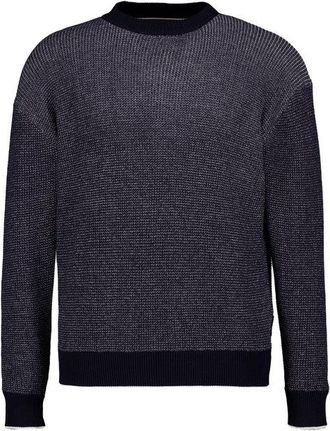 Daniel Hechter Herren Pullover blau Baumwolle unifarben