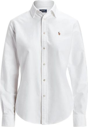 Polo Ralph Lauren Femme, Blouses et Chemises, Blanc, Taille: 44 FR Oxford Long Sleeve Shirt