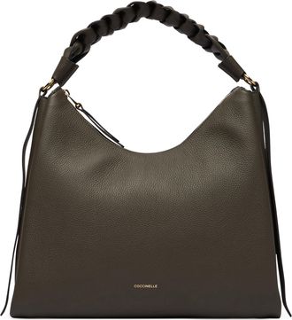 Coccinelle Handtasche Coccinelle M50 Boheme Grana Double E1 M50 13 02 01 Khakifarben
