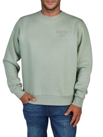 Riverso Pullover Herren mit Druck RIVJamie Regular Fit Sweatshirt Rundhals Langarm, Größe:XXL, Farbe:Mineral Green-Taupe
