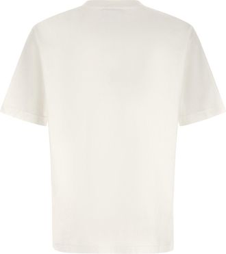 Maison Kitsun&eacute; Embroidered Fox Logo T-Shirt - Cream