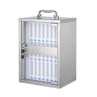 Generic 24 F&auml;cher, Handy Aufbewahrungsbox, Handygarage, Robust und Langlebig, mit Tragegriff, f&uuml;r Unternehmen, Fitnessstudios, Fabriken(Small)