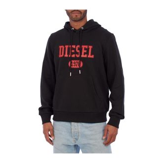 Diesel Urbaner Kapuzenpullover - - Sweatshirts & Hoodies - Herren - Schwarzk - XL
