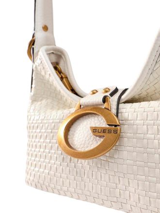 Guess Womens Shoulder Bag White Polyurethane - Shoulder-Bags