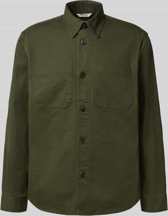 Selected Regular Fit Hemdjacke aus reiner Baumwolle Modell TRAVIS