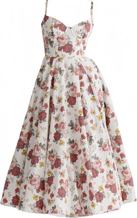 Ocean Plus Damen Vintage Hoch Tailliertes &Auml;rmelloses Pendelkleid Einfarbiges mit Tr&auml;gern Langer Rock Mesh-Pendel Doppellagiges Bedrucktes Tr&auml;gerkleid mit Rei&szlig;ver