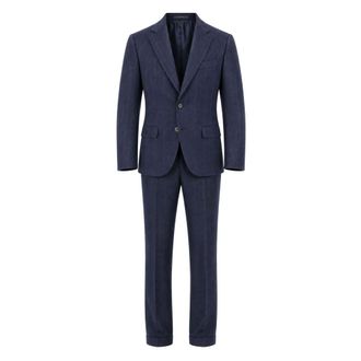 Eleventy Costume simple boutonnage - Homme - Costumes - Bleu - Taille: L