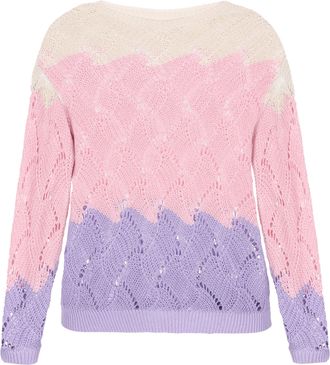 Usha Pullover Frauen rosa mehrfarbig