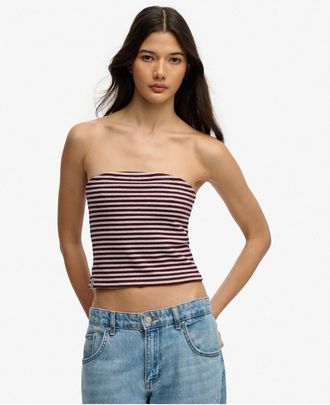 Superdry Haut bandeau &agrave; rayures Athletic Essentials