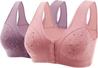 Generic Bustier pour femme - Bretelles r&eacute;glables - Couverture compl&egrave;te - Soutien-gorge confortable sans armatures - Soutien-gorge sans armatures, Rose, 48