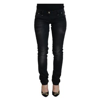Acht Low Waist Denim Hose - - Jeans - Damen - Schwarzk - XS