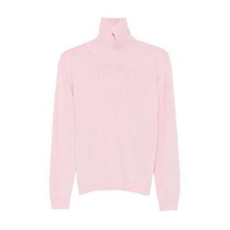 Jil Sander Pullover mit verdrehtem Kragen - - Knitwear - Damen - Rosa - L
