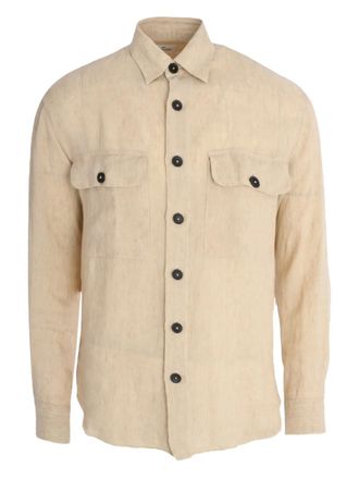 Alessandro Gherardi chemise en lin - Tons neutres