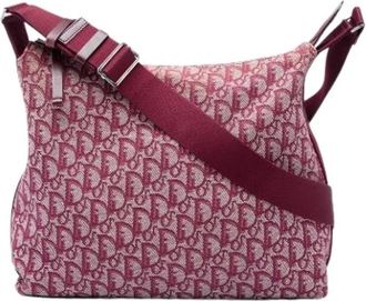 Dior Sac bandouli&egrave;re en toile Pre-owned - Femme - Pre-owned - Rouge - Taille: ONE Size