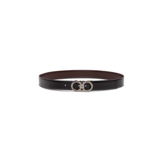 Ferragamo Homme, Accessoires, Noir, Taille: 85 CM Reversible Gancini Belt
