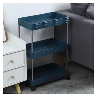 Generic Küchenwagen, ausziehbar, schmal, rollend, platzsparendes Lagerregal für Küche, Bad, Waschküche, Schlafzimmerorganisation