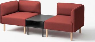 IKEA LILLEHEM 2er-Sitzelement mit Ablage