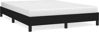 vidaXL Bettgestell ohne Matratze Schwarz 140x190 cm Stoff Vidaxl