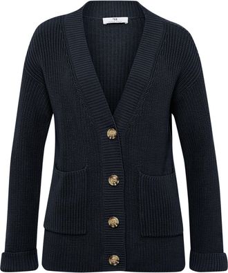 Peter Hahn Strickjacke V-Ausschnitt Peter Hahn blau