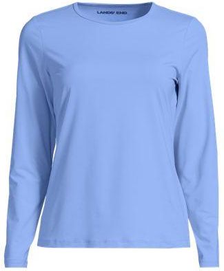 Lands End Badeshirt, Damen, Gr&ouml;&szlig;e:40-42 regular, Blau, Nylon-Mischung, by Lands End