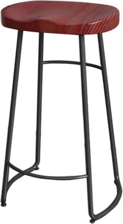 Generic Tresenhocker, industrieller Barhocker ohne R&uuml;ckenlehne, moderner, Schlichter Barstuhl mit schwarzem Metallbein