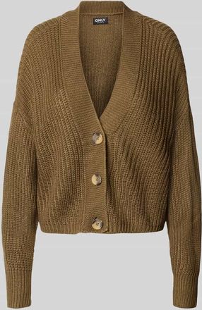 Only Boxy Fit Strickjacke mit V-Ausschnitt Modell CAROL