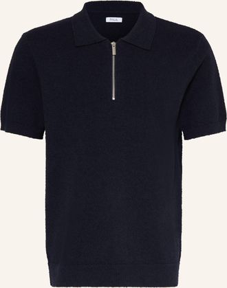 Paul Paul Strick-Poloshirt Aus Boucl&eacute; blau