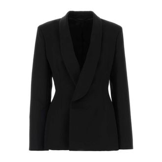 Carven Ja308 Shawl Collar Jacket - - Jackets - Damen - Schwarzk - 2XS