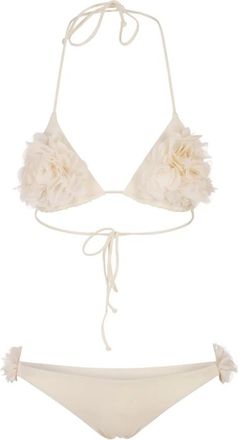 La Reveche Damen, Bademode, Weiß, SGröße