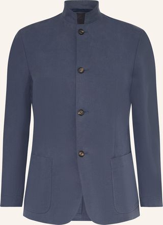 Eleventy Eleventy Sakko Slim Fit Mit Leinen blau
