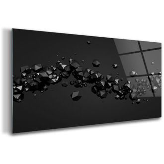 Tulup Tableau sur verre - 100 x 50 cm - Tableau mural d&eacute;coratif - Verre D&eacute;corative - Art Abstrait