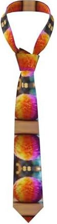 Generic Cravate Homme Impression De Balles En Peluche Color&eacute;es Cravate De Mariage Confortable Classique Cravates Pour Hommes, Pour DAffaires, F&ecirc;te, Mariage