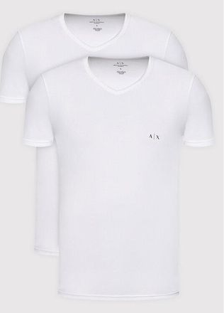 A|X Armani Exchange T-Shirt-Set 956004 CC282 04710 Wei&szlig; Regular Fit