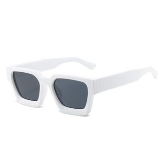 Generic Lunettes De Soleil D&eacute;coratives For La Conduite En Ext&eacute;rieur, For Hommes Et Femmes, Id&eacute;ales For Les Vacances &Agrave; Plage(White)