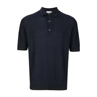 John Smedley Homme, Tops, Bleu, Taille: M Polo Chemises