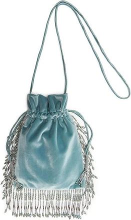 Maliparmi Maliparmi, Femme, Sacs, Bleu, Taille: ONE Size Pochette Rugiada Brod&eacute;e