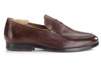 Bexley Dervio II Gomme - Mocassin homme chocolat patin&eacute;