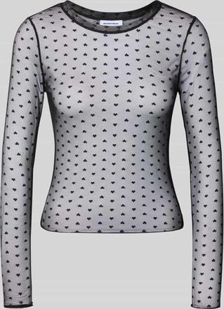 Noisy May Slim Fit Longsleeve aus elastischem Material-Mix Modell JUDITH