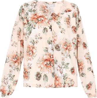 Usha Bluse Frauen creme mehrfarbig