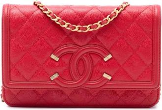 Chanel Sac bandouli&egrave;re vintage Pre-owned - Femme - Pre-owned - Rouge - Taille: ONE Size
