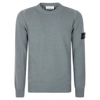 Stone Island Rundhals-Pullover - - Knitwear - Herren - Gr&uuml;n - XL