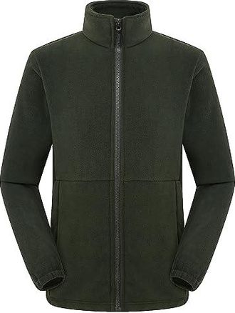 Generic Veste polaire confortable pour homme 1939 - Veste corail pour lautomne et lhiver - Double épaisseur - Veste dextérieur chaude pour la vie quotidienne 