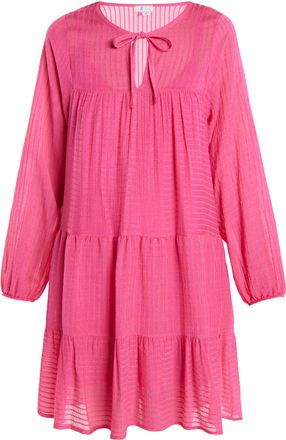 Izia Midikleid im Streifendesign Damen Rosa