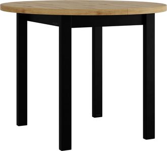 Mirjan24 Tisch für Esszimmer Mosso II, Runder Esstisch, Ausziehbarer Tisch für Küche, L:100/130 x H:76, Küchentisch, Esszimmertisch, Praktischer Ausziehtisch (